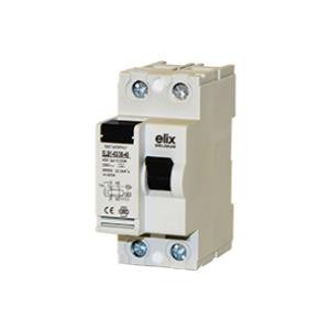 ELIX - Double pole differential switch 230V 2P 40A 30mA - 2 module ...