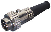 Din connector met bajonetkoppeling mannelijk 5 polen (240°) - DIN ...
